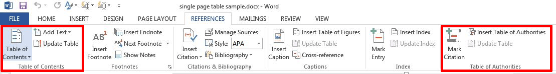 TOC / TOA - My Reno Computer Tutor