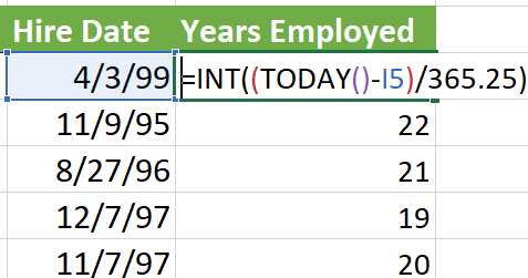 Excel Spreadsheets - Local Support Using Formulas and Functions
