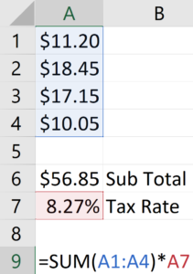 Formulas vs Functions - My Reno Computer Tutor